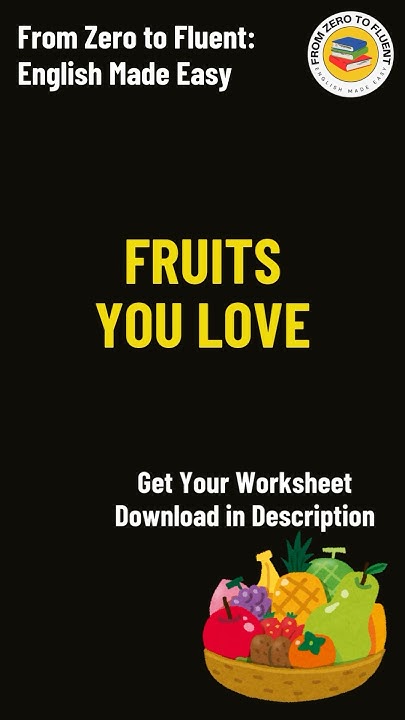 Fruits You Love (CEFR A1) – Learn Fruit Names in English Easily - YouTube