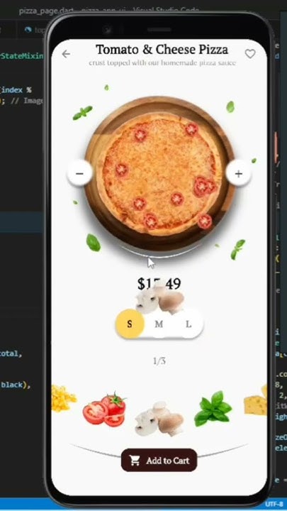 pizza app ui - YouTube