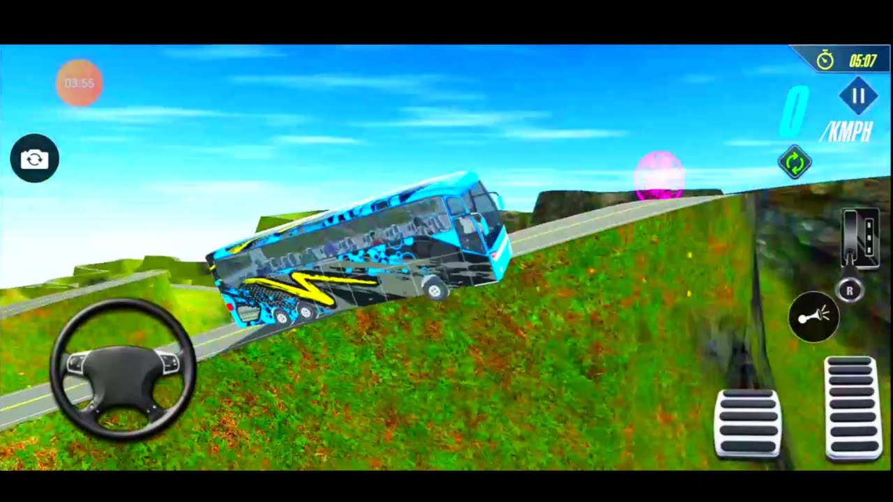 IDBS| Bus Driving Mountain Bus Game| Dangerous Bus Simulator| Bus Game ...