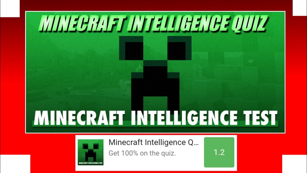Minecraft Intelligence Quiz answers | minecraft intelligence test Quiz ...
