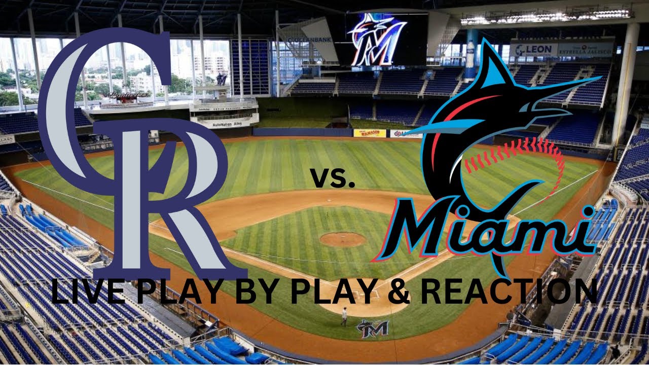 Colorado Rockies vs. Miami Marlins LIVE Play by Play & Reaction - YouTube