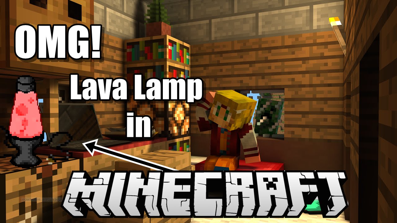 Minecraft - How to make A Lava Lamp - YouTube