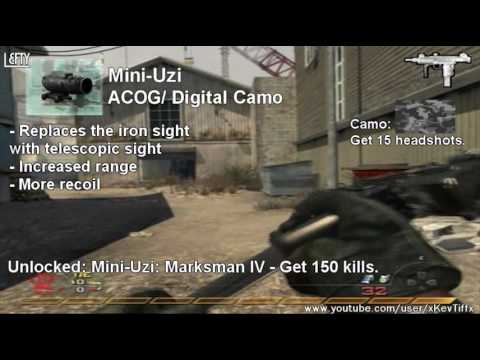 Call of Duty®: Modern Warfare 2 - Mini Uzi Submachine Gun Overview ...