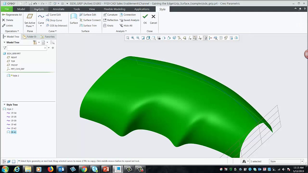 Quick Overview Demo Creo Surfacing Solution Demo Video - YouTube