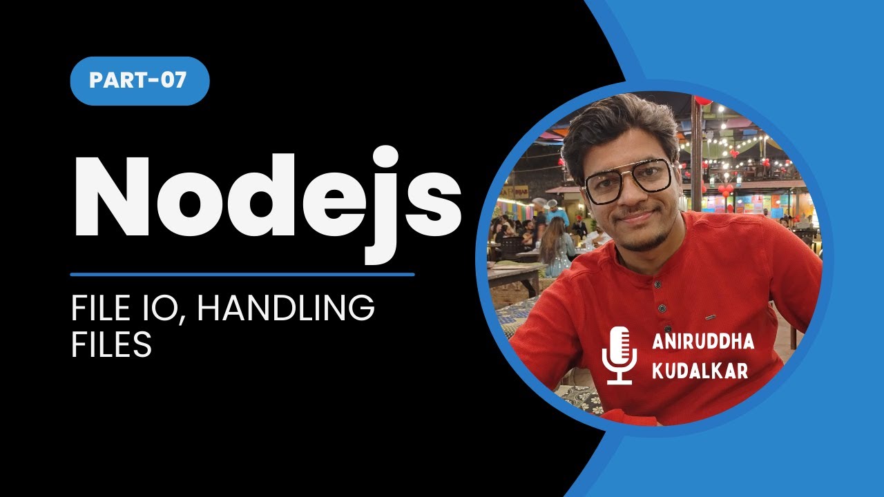 103 Nodejs: File IO and File Handing - YouTube