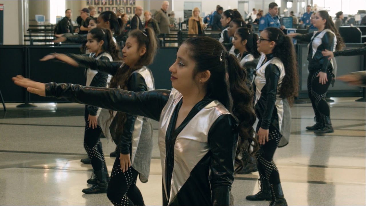 Hartman Dance Team Perform at Hobby Airport - YouTube