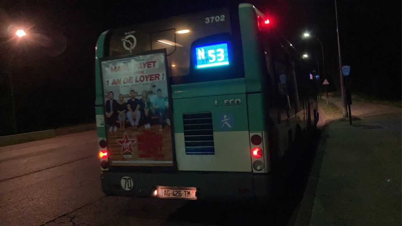 Ligne N53 — CITELIS LINE RATP BUS | 3702 KICKDOWN ! - YouTube