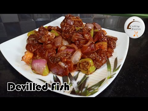 Devilled Fish|Quick & Easy Srilankan Style Devilled Fish (මාළු ඩෙවල් ...