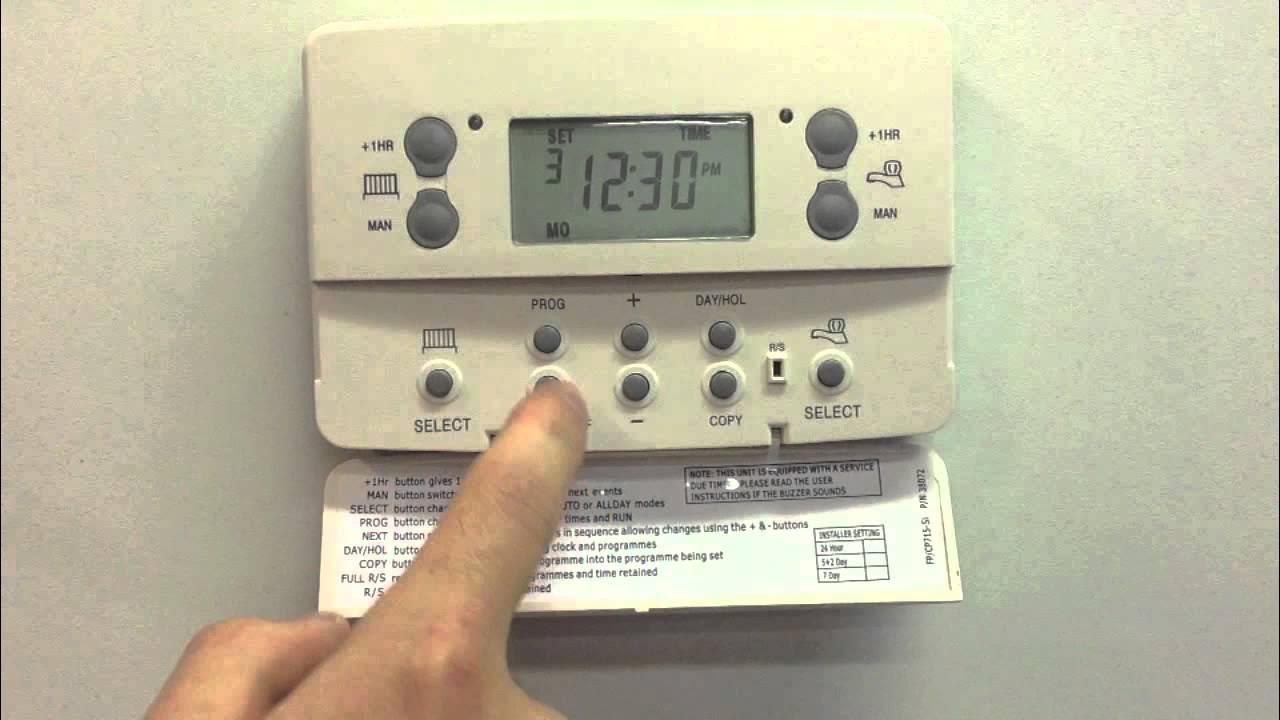 Heating Demo 1 Set heating times Mon to Fri - YouTube