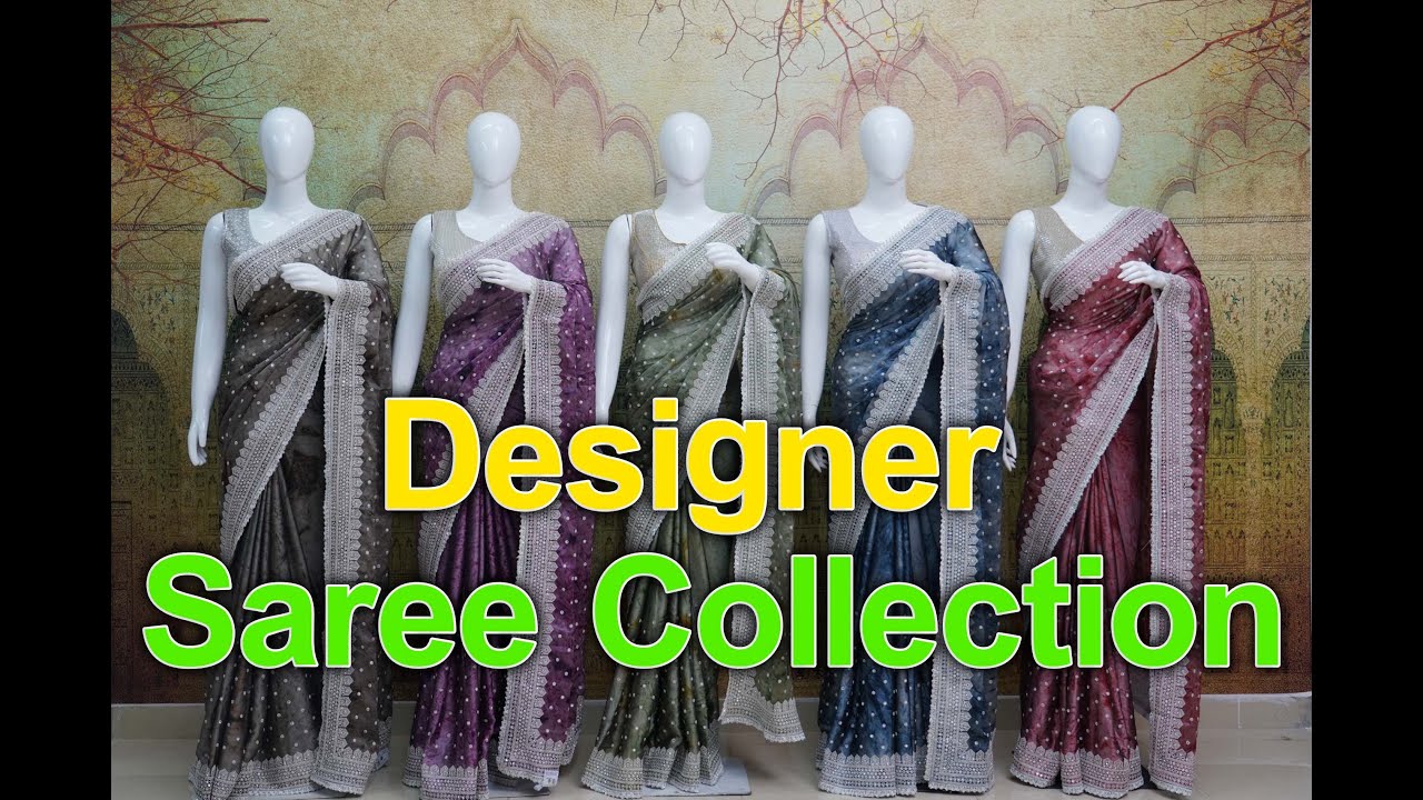 New Trending Designer Saree Collection || 2024 Latest Saree Collections ...