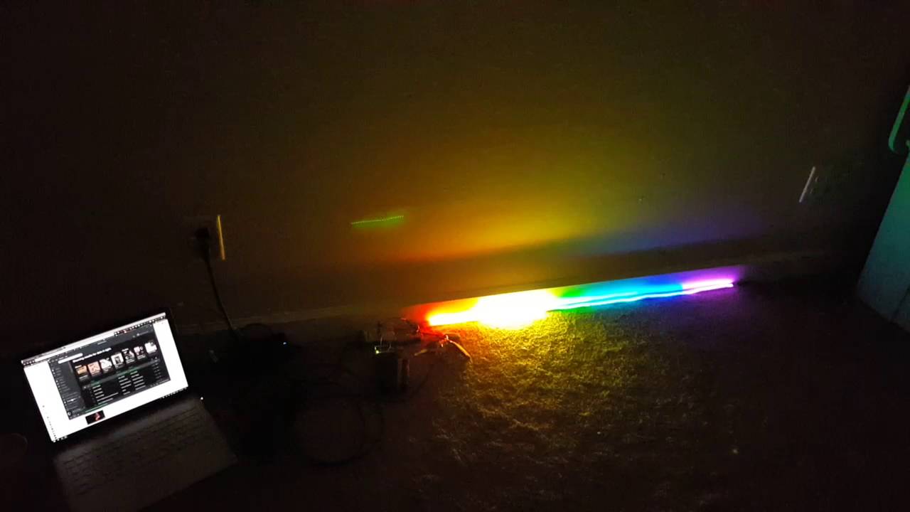 RGB LED Strip Graphic Visualizer Test - YouTube