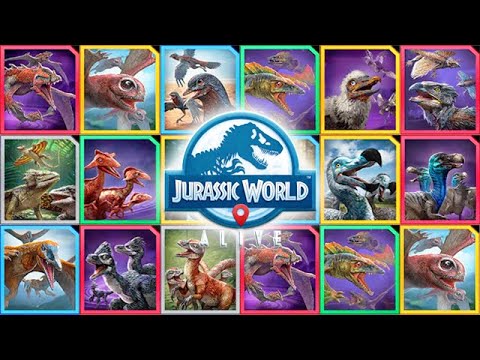 ALL 15 FLOCK CREATURES UNLOCKED (JURASSIC WORLD ALIVE) - YouTube