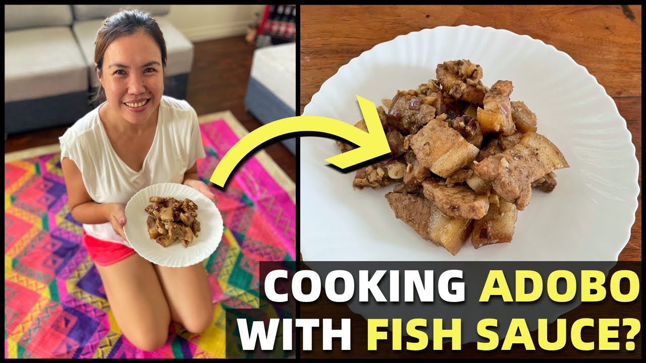 FILIPINA GIRLFRIEND COOKING UNIQUE ADOBO - Cavite Style Pork With Fish ...