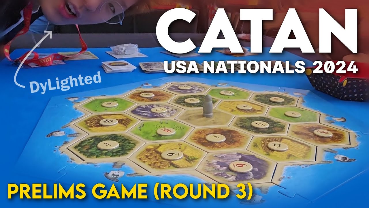 Catan USA Nationals 2024: Preliminary Game (Round 3) ft ...
