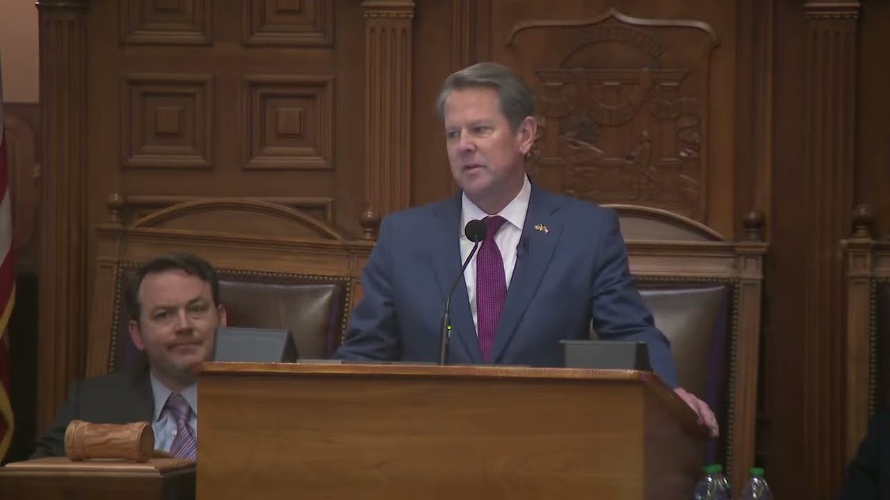 Georgia Gov. Brian Kemp State of the State address - YouTube