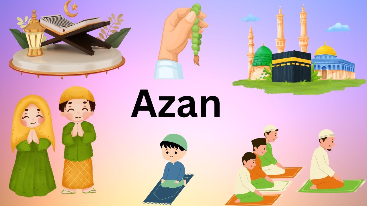 Azan l Urdu Rhymes for kids l New Poem & Stories for Kids l 3D ...
