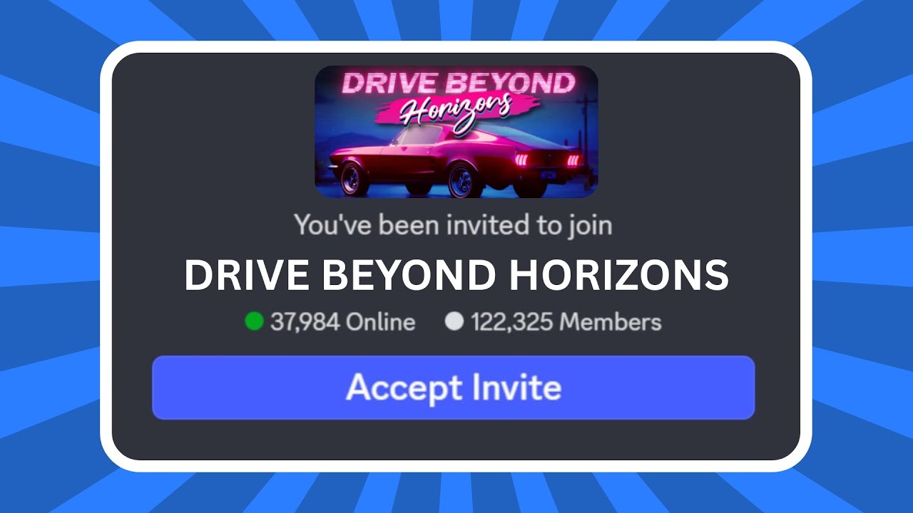 How to JOIN Drive Beyond Horizons Discord Server (Full Guide 2025 ...