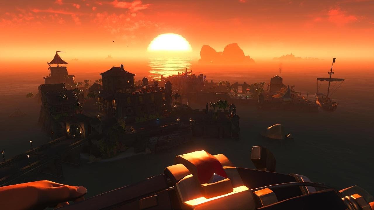 Sea Of Thieves: Port Merrick Sunset - YouTube