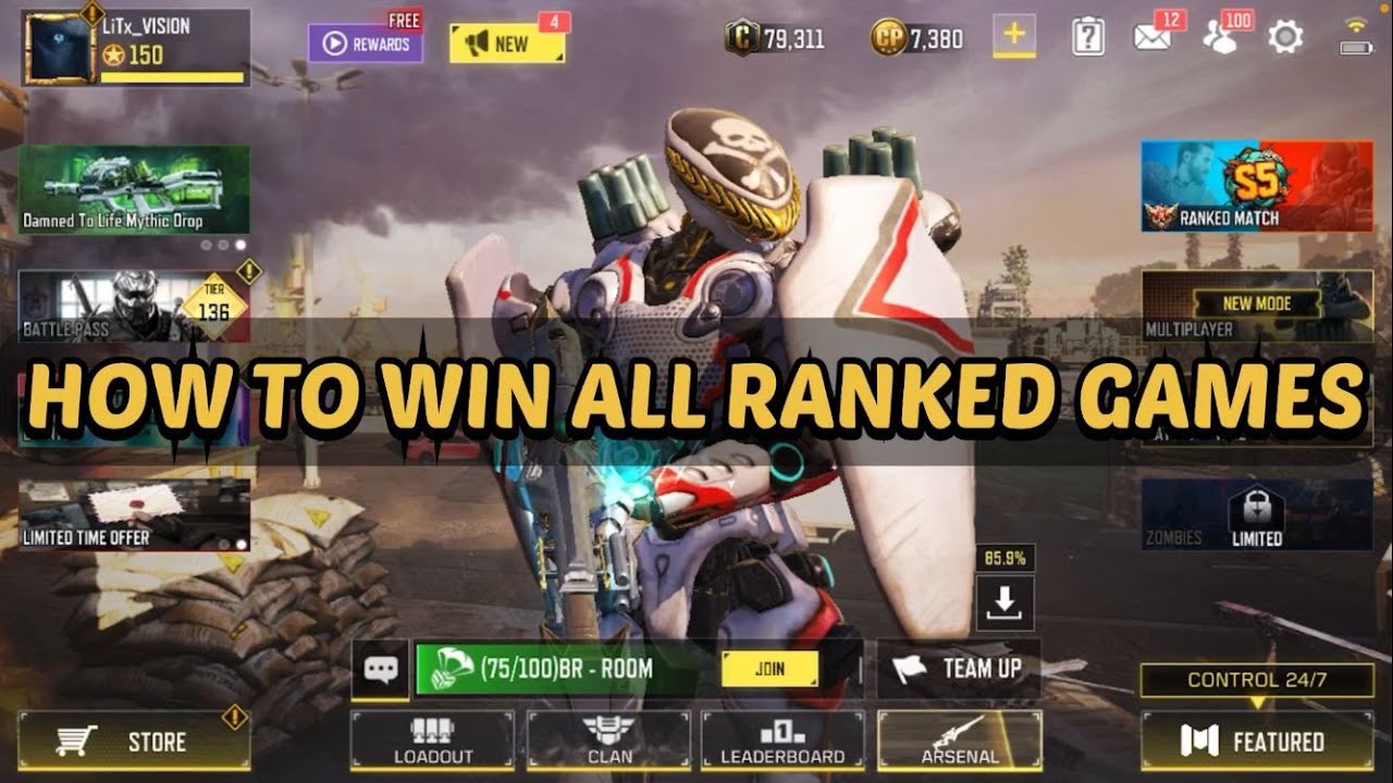 HOW TO WIN ALL RANKED GAMES - YouTube