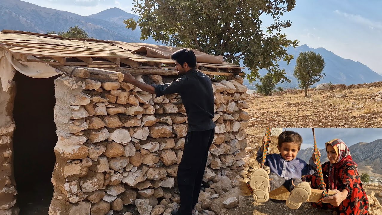 Kayvan's love for Zahra: building a hut and making a swing for a child ...