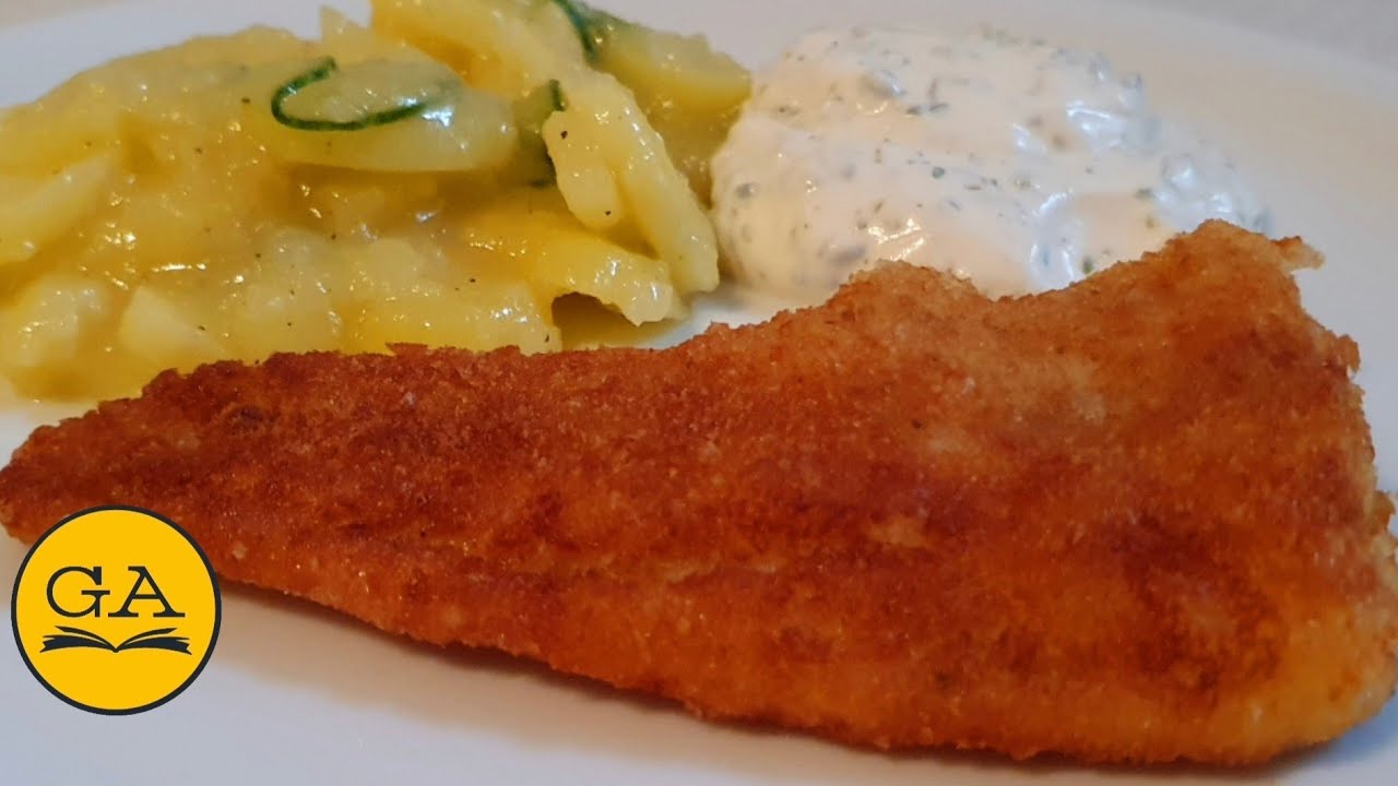 Fischfilet panieren 🐟 Aussen knusprig - Innen saftig - YouTube