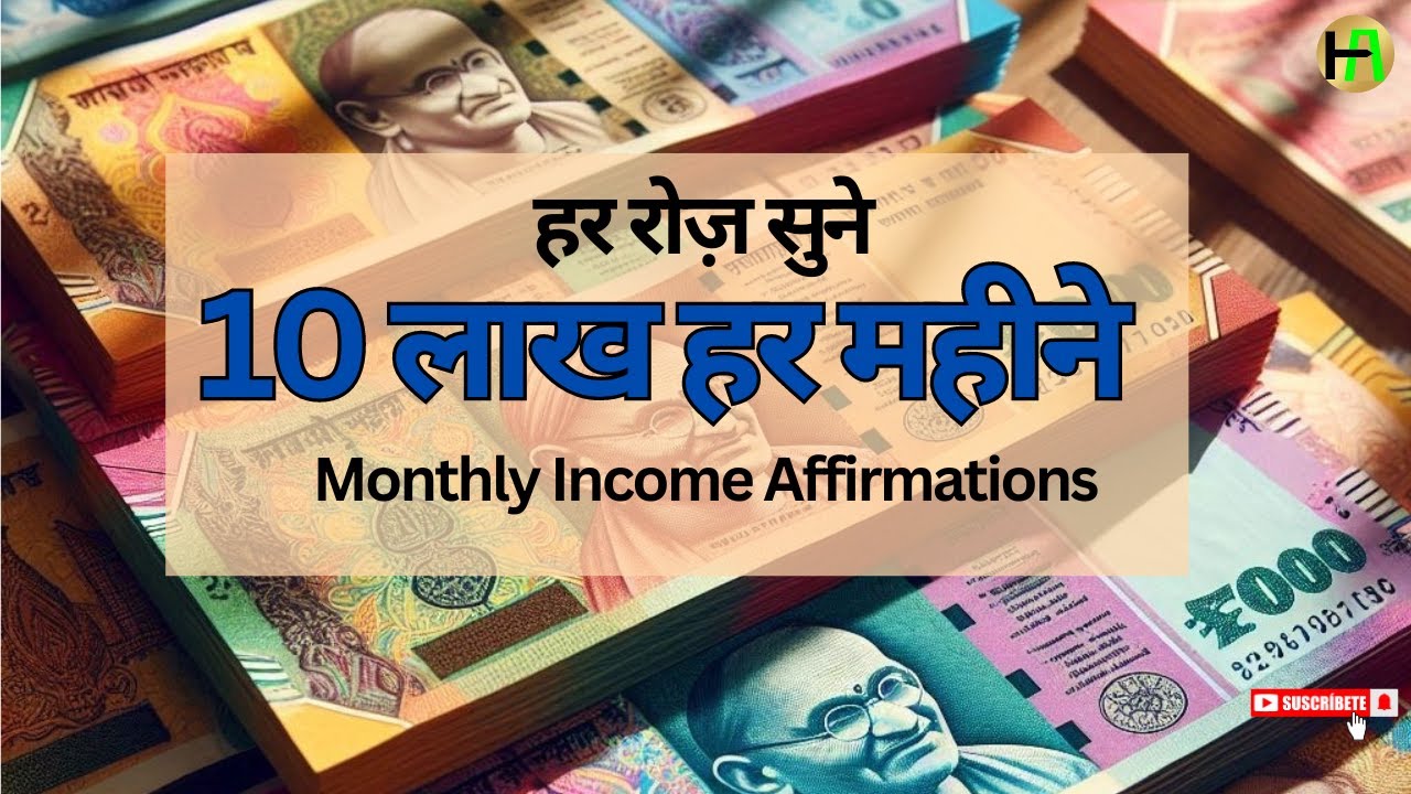Monthly Financial Affirmations | १० लाख़ | 10 lakh affirmations in ...