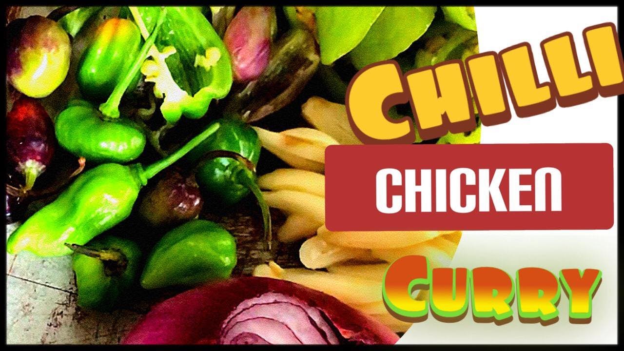 Hot Chilli Chicken Curry/Chilli Chicken Recipe Sri lanka/Spicy Chicken ...