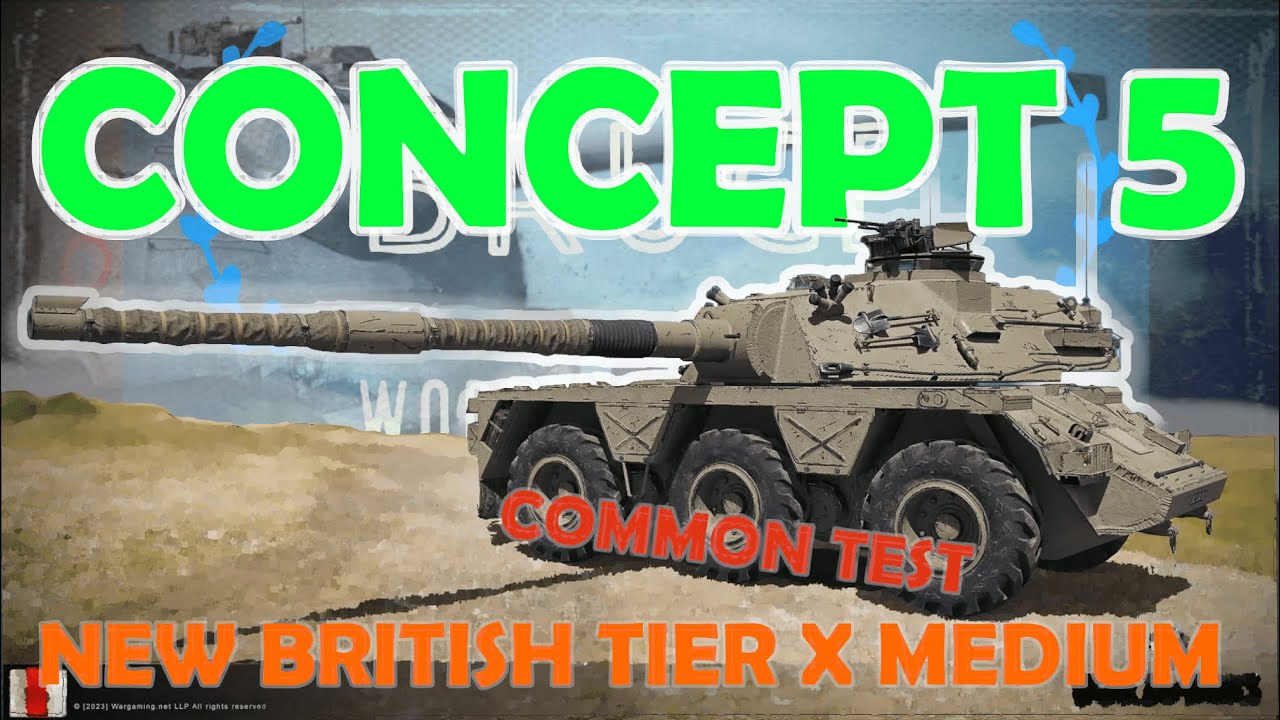 CONCEPT No 5 | New british tier 10 wheeled medium tank | WoT with BRUCE ...