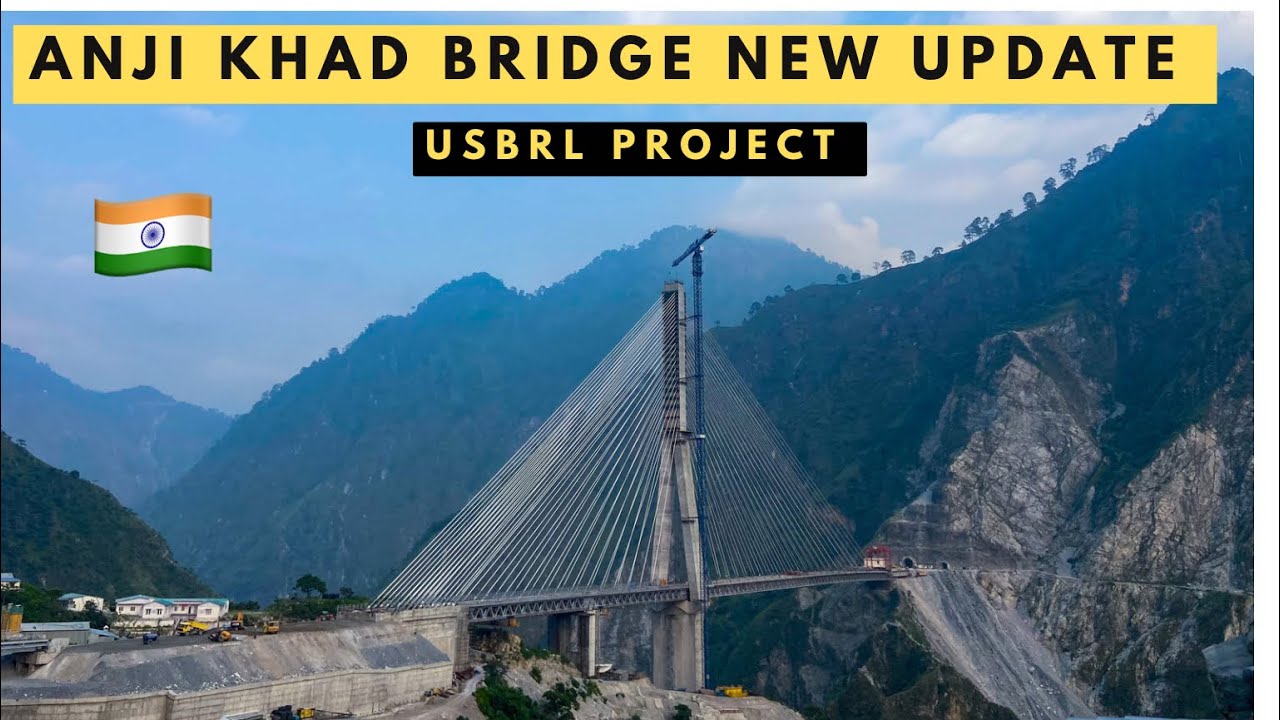 INDIA’S FIRST CABLE STAYED BRIDGE IS NEAR COMPLETION 🇮🇳 || ANJI KHAD ...
