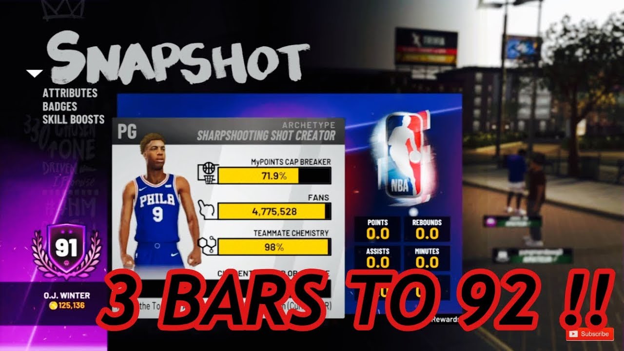 SHARPSHOOTING SHOT CREATOR GETS TRIPLE BAR FROM 91 TO 92 OVERALL !! 99 ...