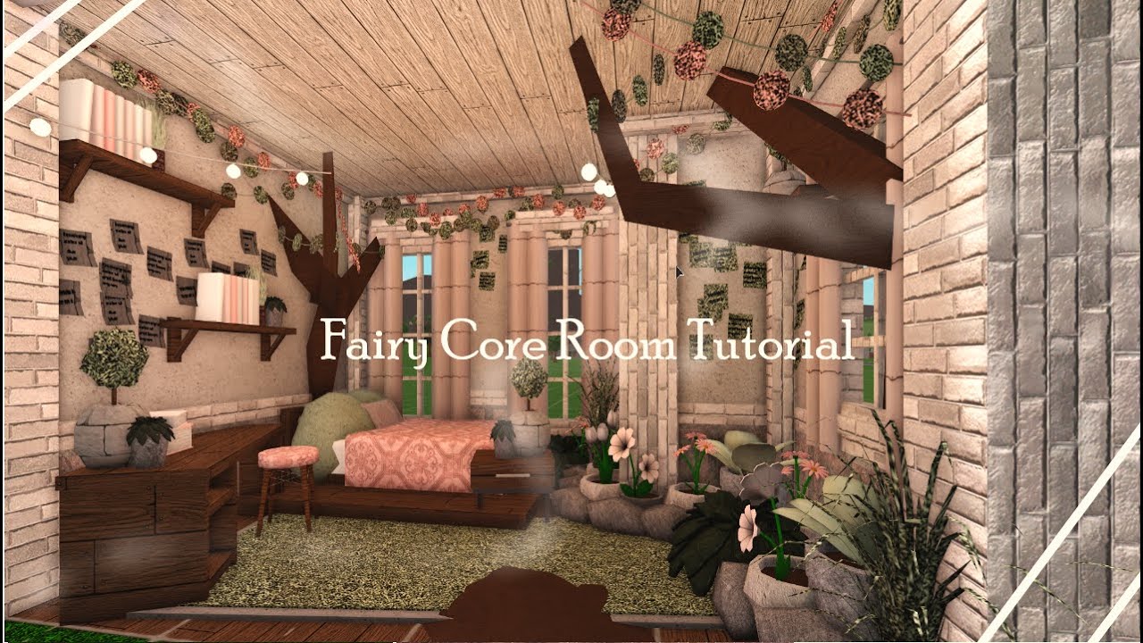 Tutorial on Popular Tik Tok Fairy Core Room! |20k| Welcome to Bloxburg ...