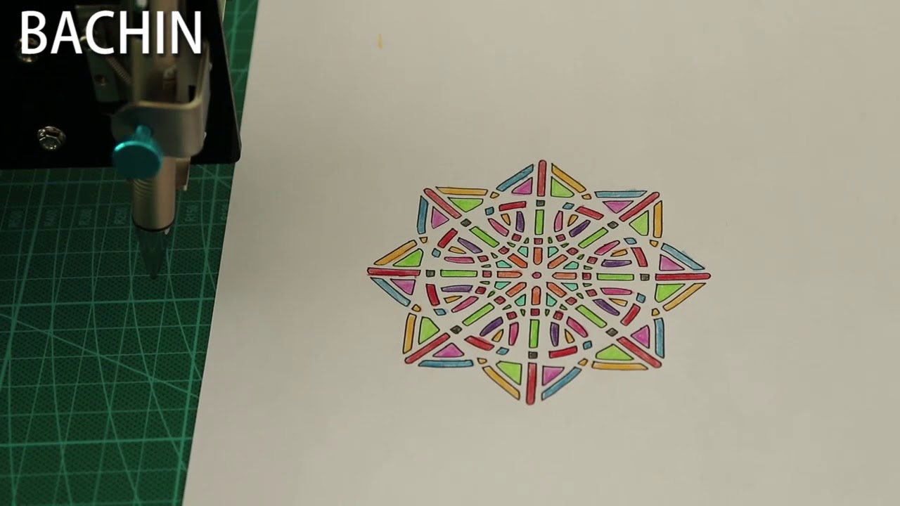 Bachin Drawing - Desktop Plotter, Laser Cutter and Engraver - YouTube