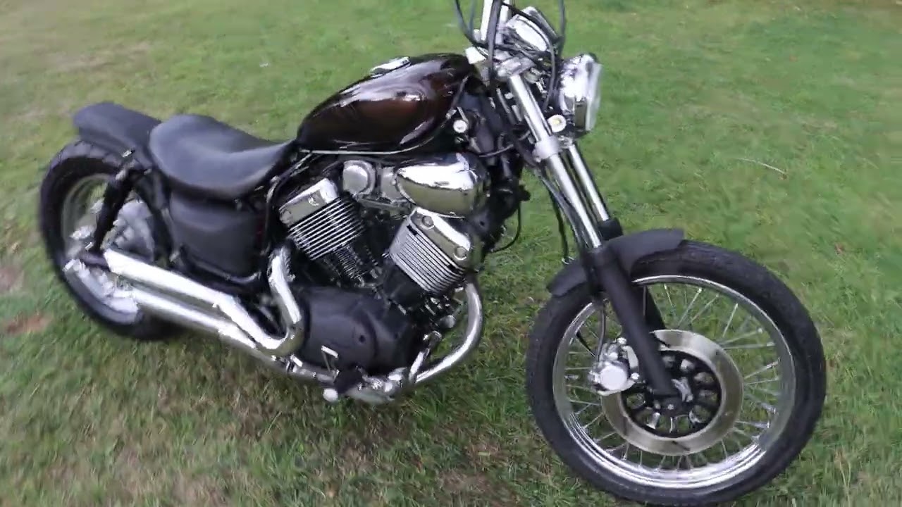 Yamaha XV535 Virago custom bobber chopper - YouTube