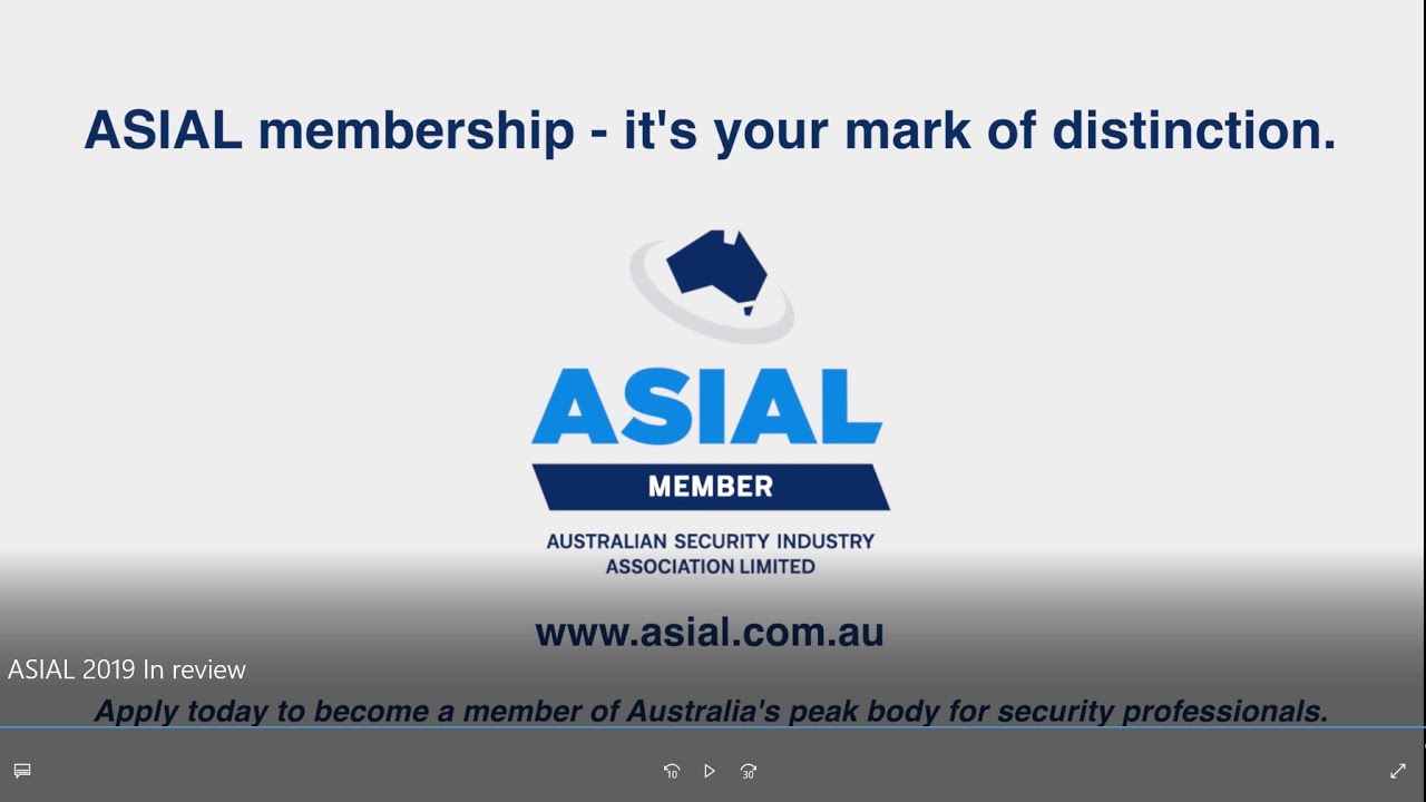 2019 Australian Security Industry Association Limited (ASIAL) Year in ...