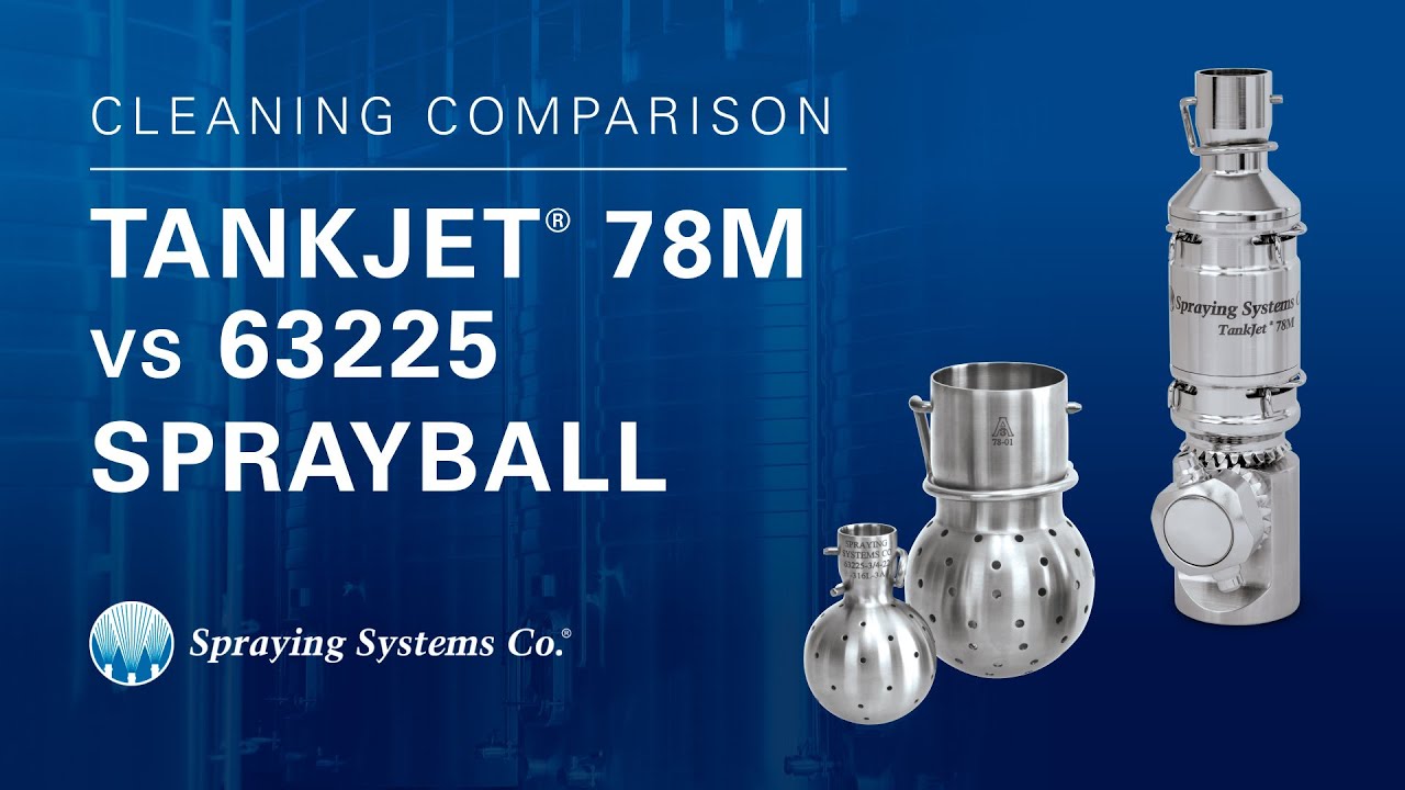 TankJet 78M vs Sprayball Tank Cleaners - YouTube