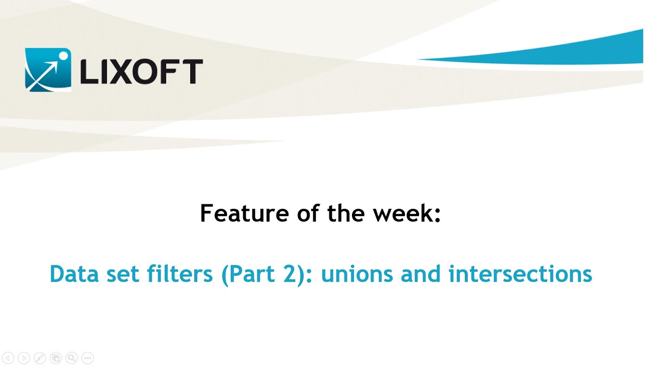 Feature of the week #106: Using data set filters (part 2) - YouTube