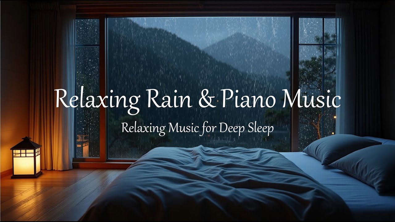 Relaxing Rainy Night Piano 🌧 Gentle Showers & Soft Melodies for Sleep, Stress Relief & Inner ...