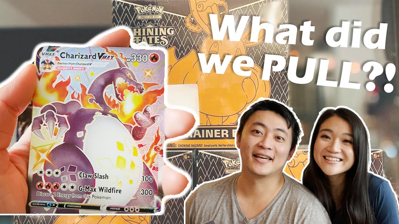 Shining Fates Early Opening!! First Shiny VMax Charizard pulled in the ...