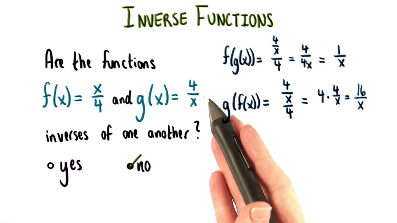 Are they inverses - College Algebra - YouTube