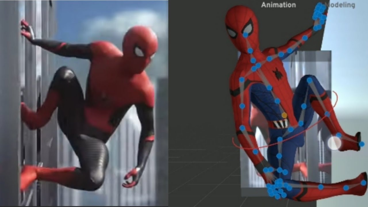 Hou to animate your spider man in prisma 3d. web shooting in prisma 3d ...