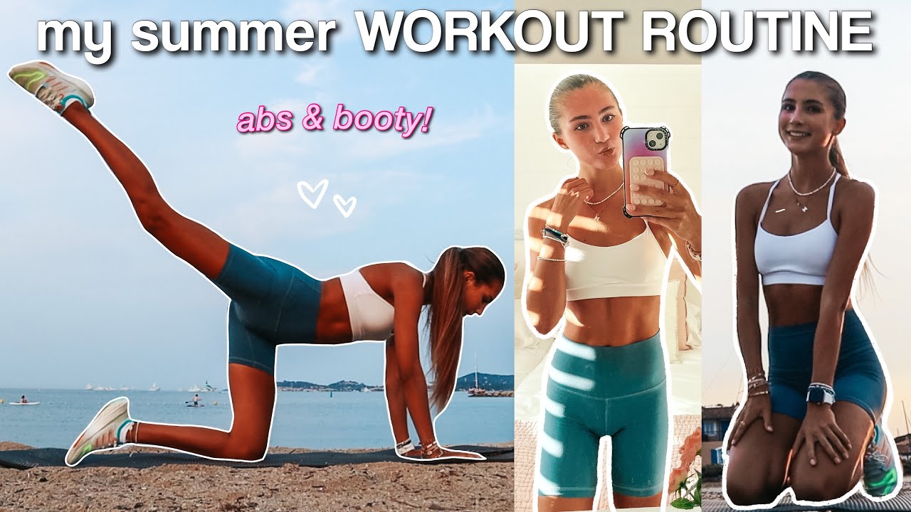 my summer WORKOUT ROUTINE 2023! (10 minutes abs & booty) - YouTube