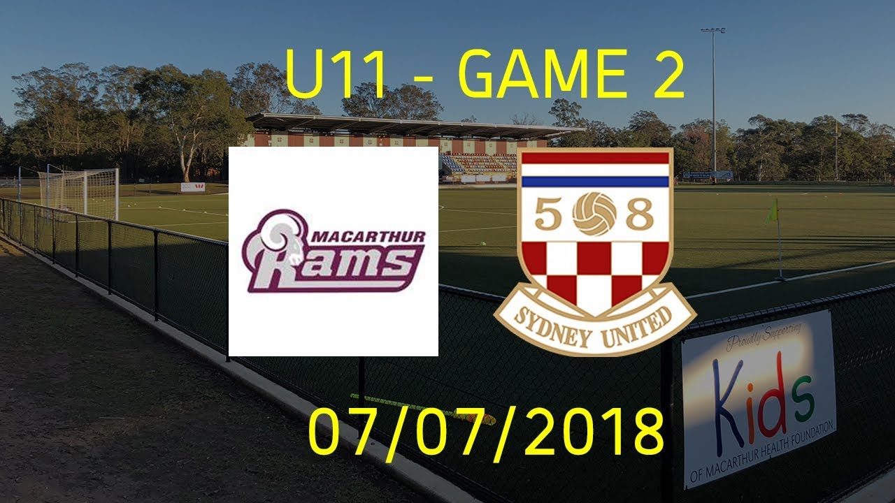 (07/07/2018) Macarthur Rams FC vs Sydney United 58 FC (U11 Game 2 ...