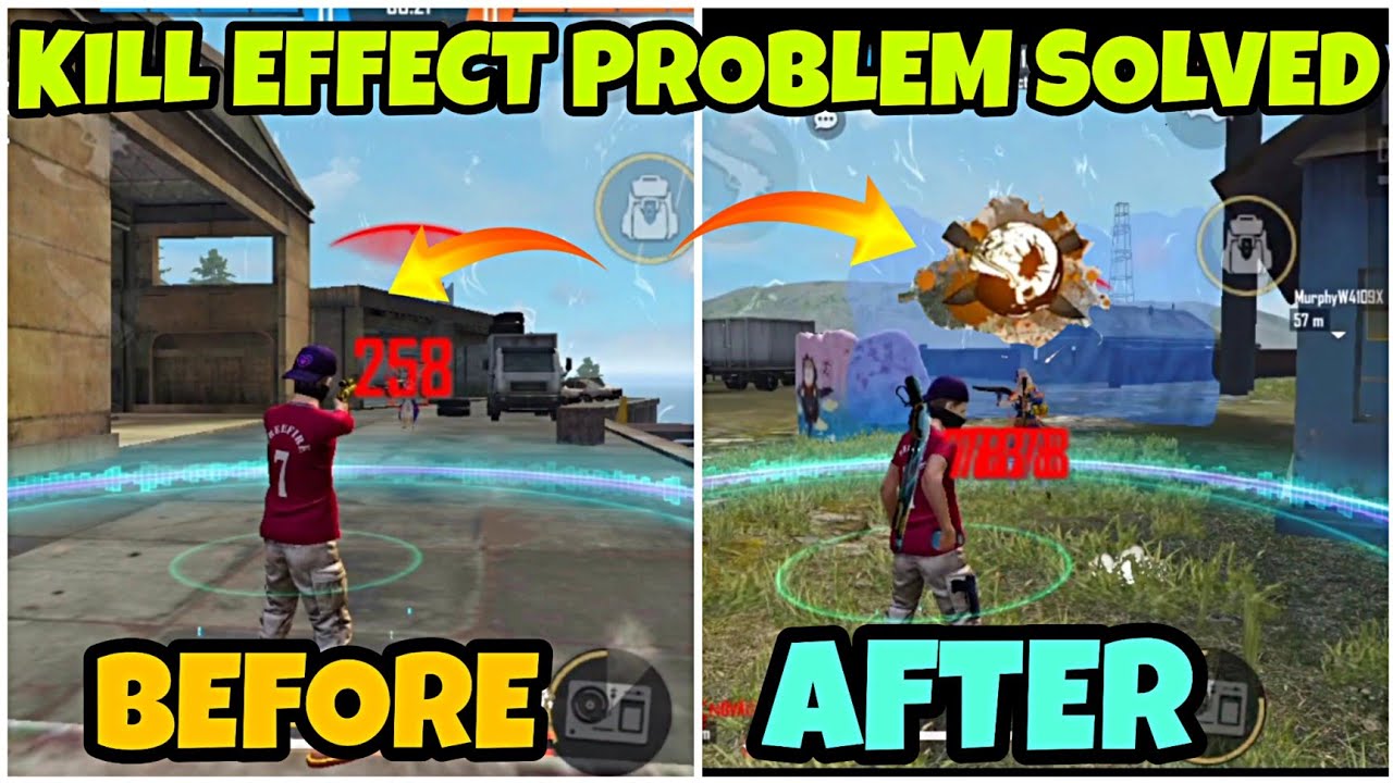 FREE FIRE KNOCK EFFECT AND KILL EFFECT PROBLEM SOLVED😱 AFTER OB29 ...