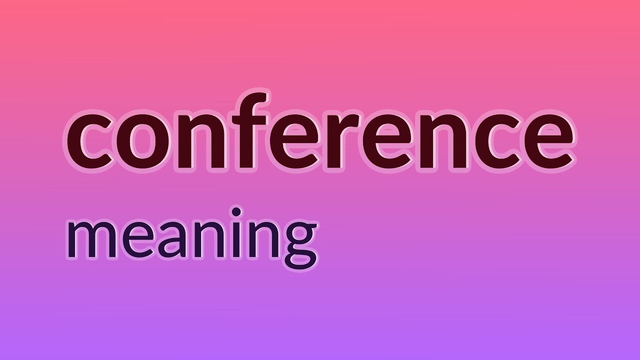 Conference - 87 English Vocabulary Flashcards - YouTube