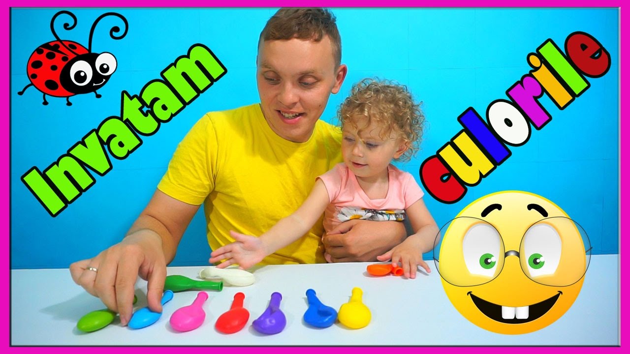 INVATAM CULORILE cu BALOANE☺Video Educativ pentru Copii☺Learn Colors ...
