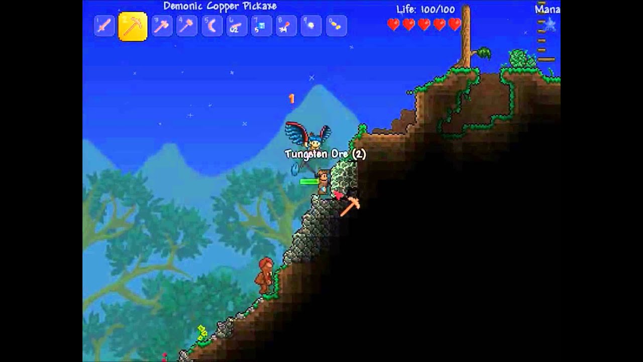 Terraria 1.2.4.1 Episode 3: A Harpie Rapes George - YouTube