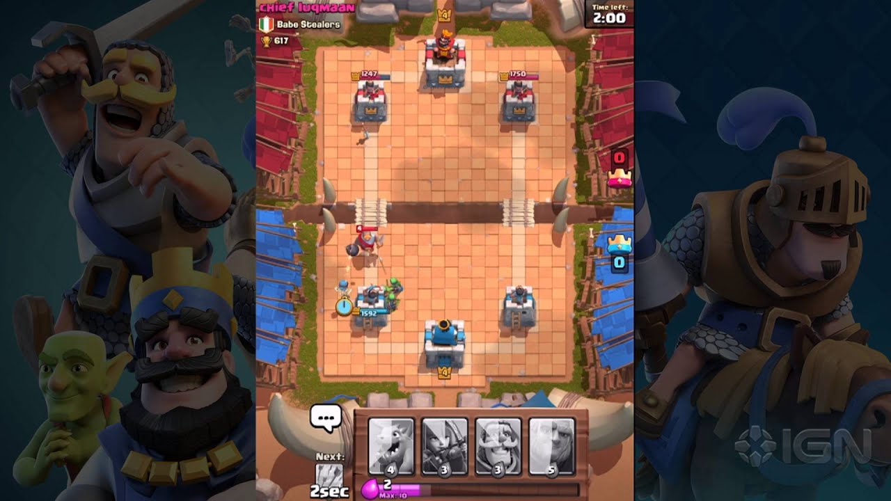 Clash Royale - Online Arena: Arena 2 Matches Part 1 - YouTube