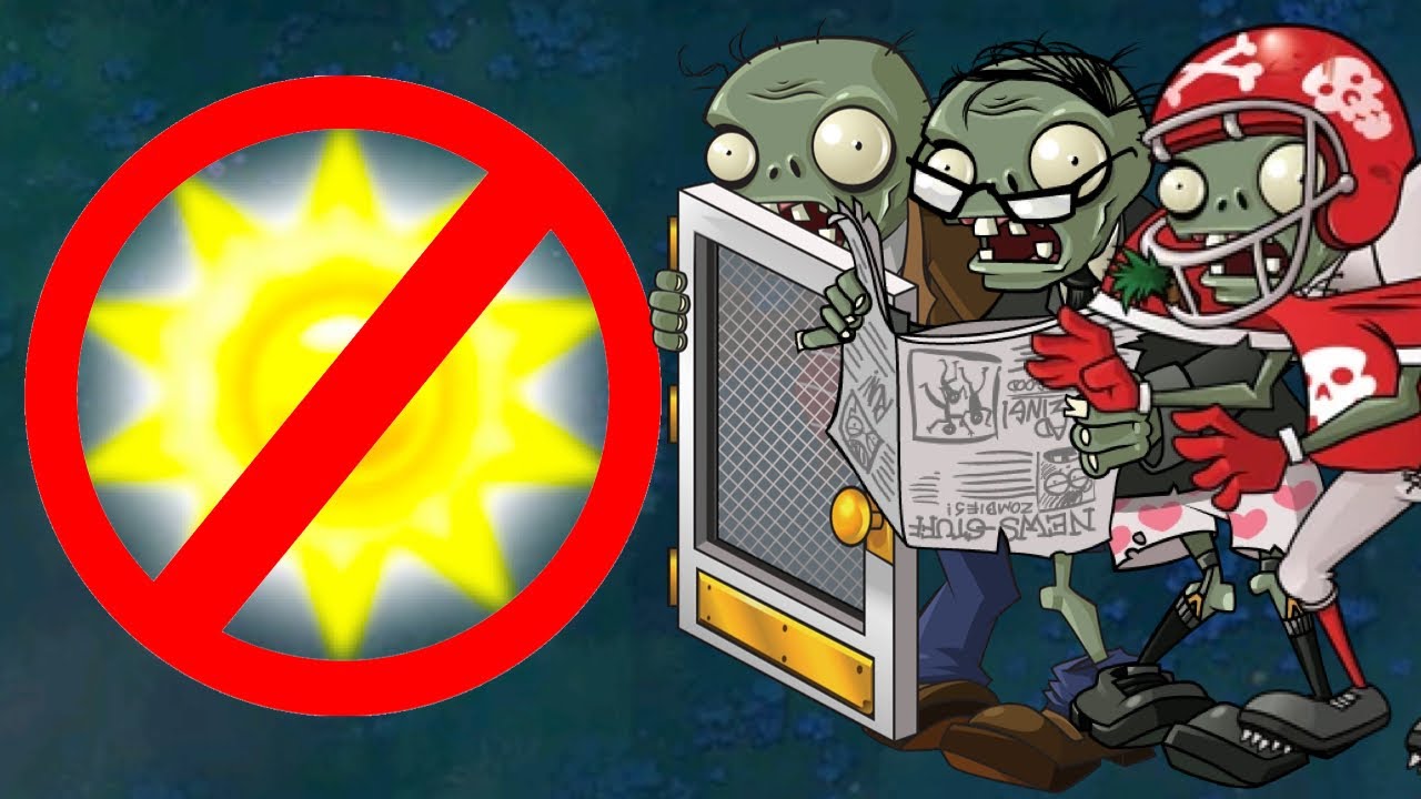 NO Sun vs Night ZOMBIES | Plants vs Zombies - YouTube