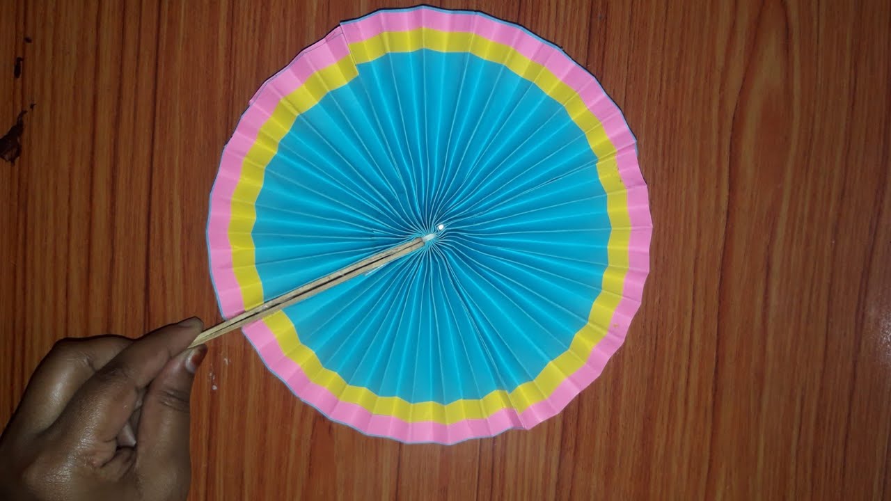 Creative Diy Paper craft/ How to make handheld fan/simply hand fan ...