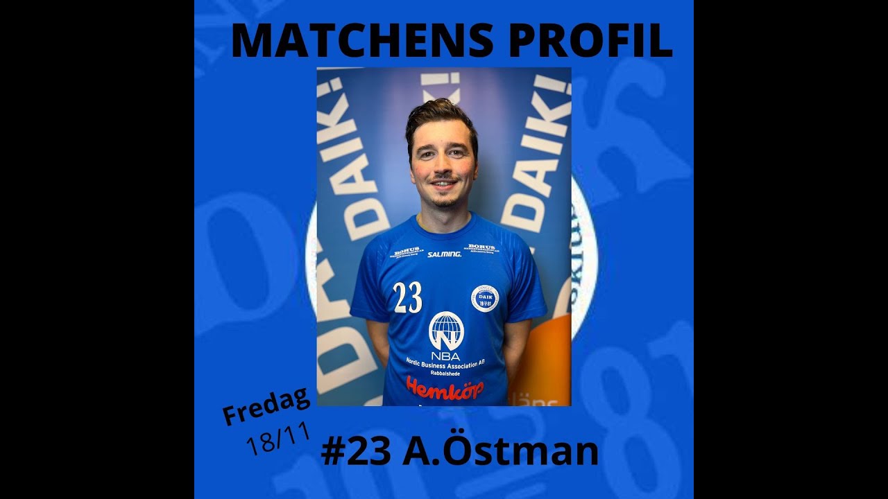 MATCHENS PROFIL #23 ADRIAN ÖSTMAN - YouTube